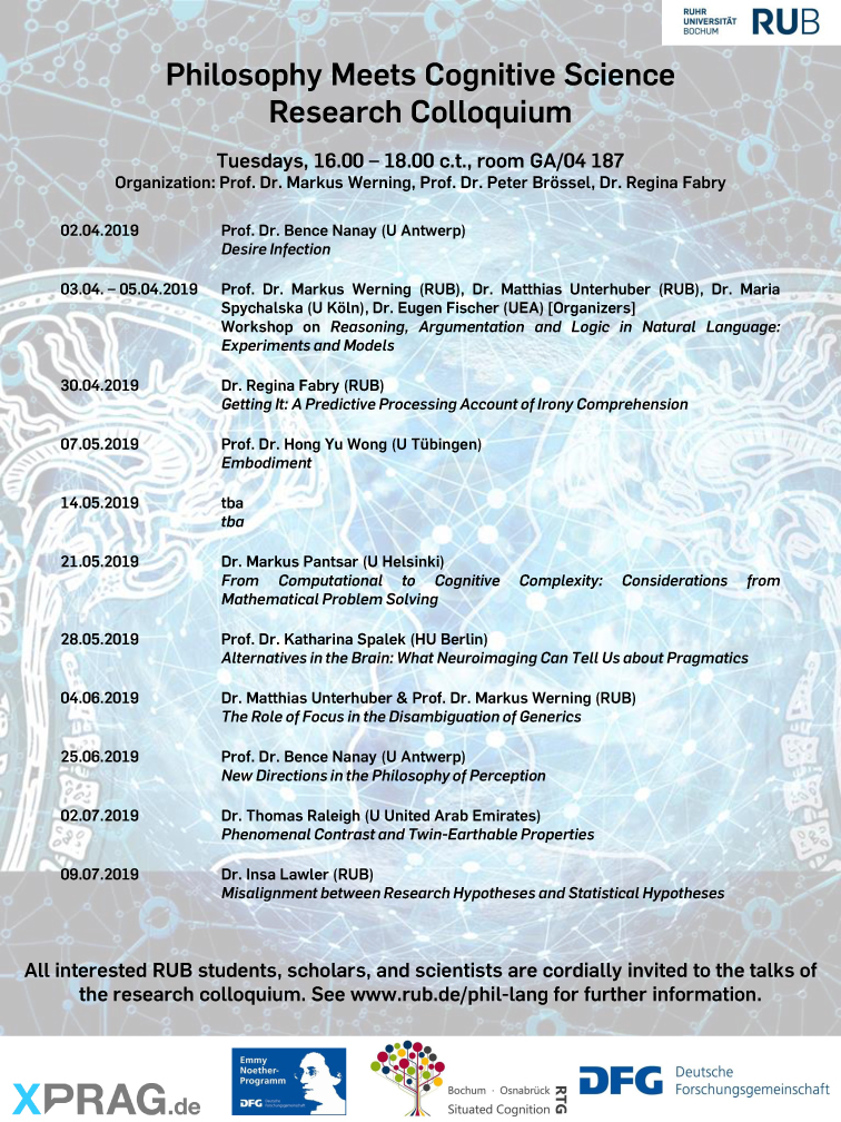 Research Colloquium Philosophy and Cognitive Science